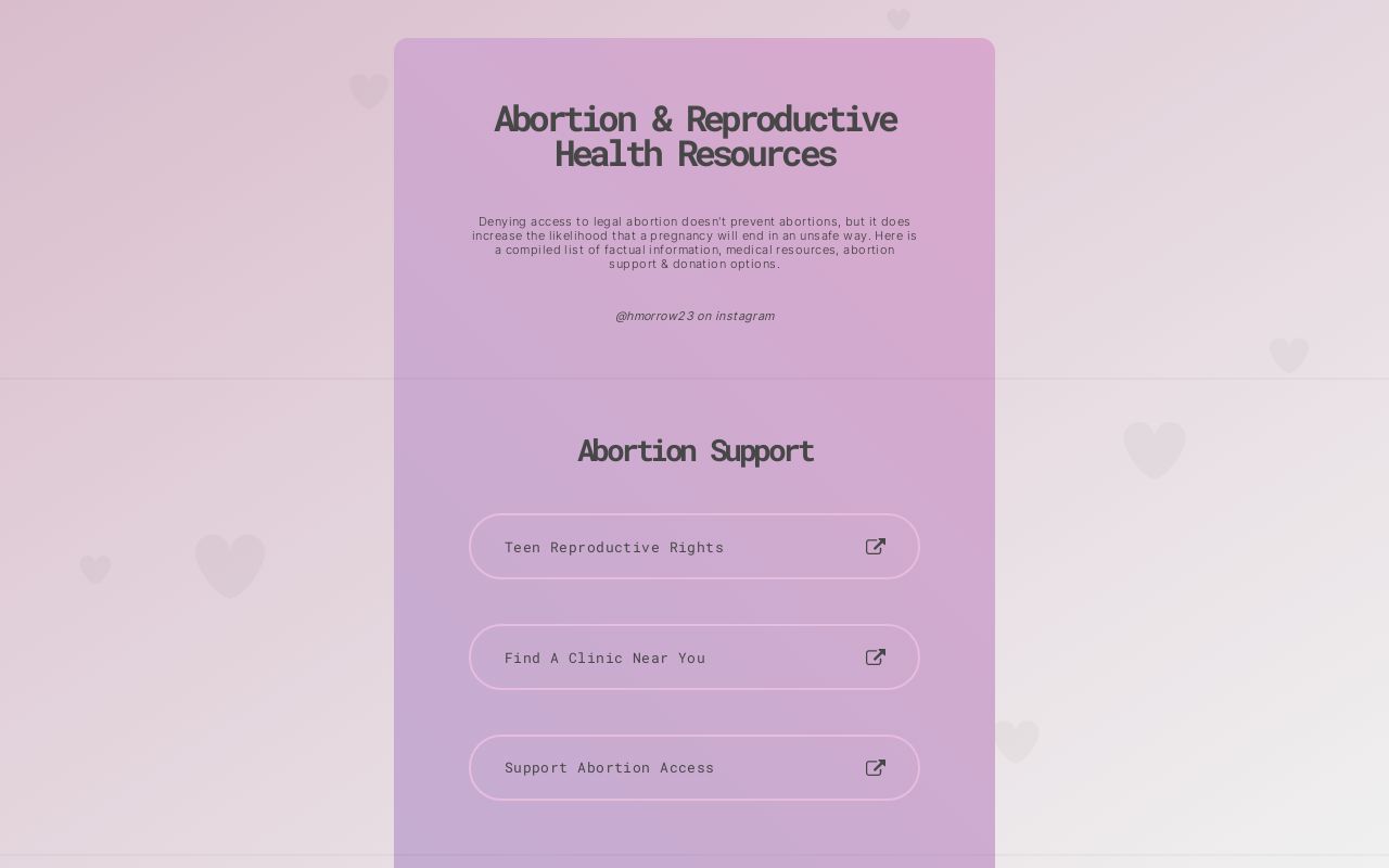 Reproductive Health Resources